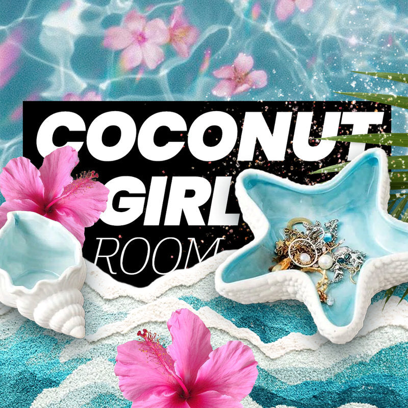 Coconut Girl Aesthetic Room Decor - Coastal Girl Decor