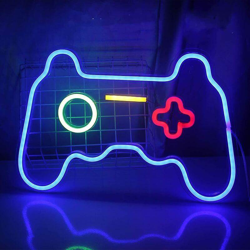 Blue Game Controller Neon Sign - Shop Online on roomtery