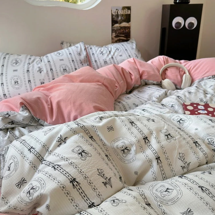 Floral Aesthetic Bedding Duvet Covers & Sets - roomtery