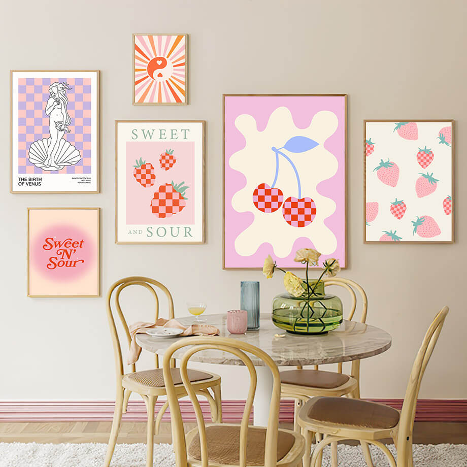 Sweet N' Sour Checkered Canvas Posters - Shop Online on roomtery
