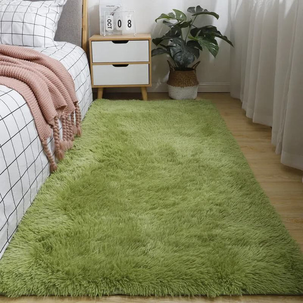 Green Grass Fluffy Carpet - Shop Online on roomtery