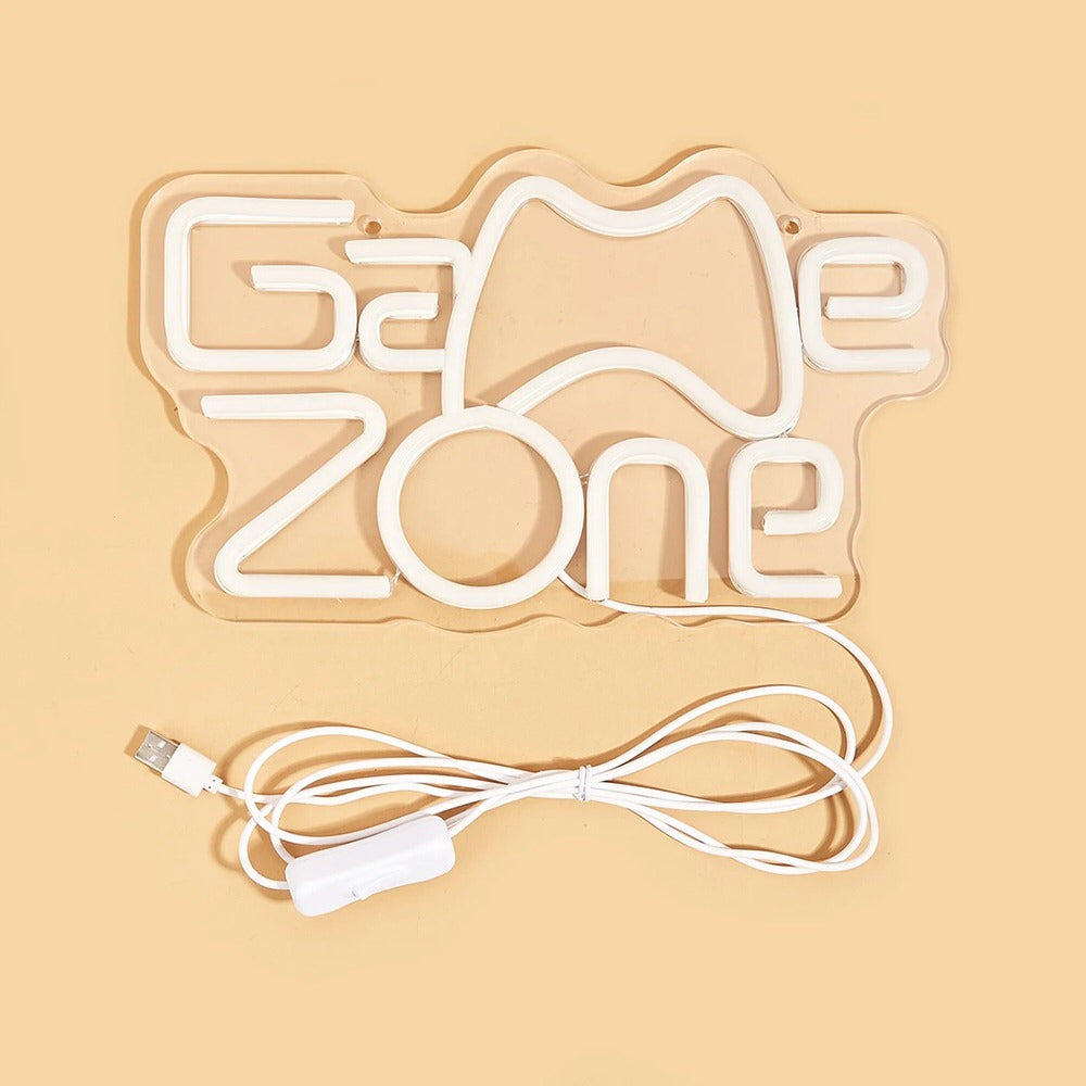 Game Zone Wall LED Neon Sign | Aesthetic Room Decor - roomtery