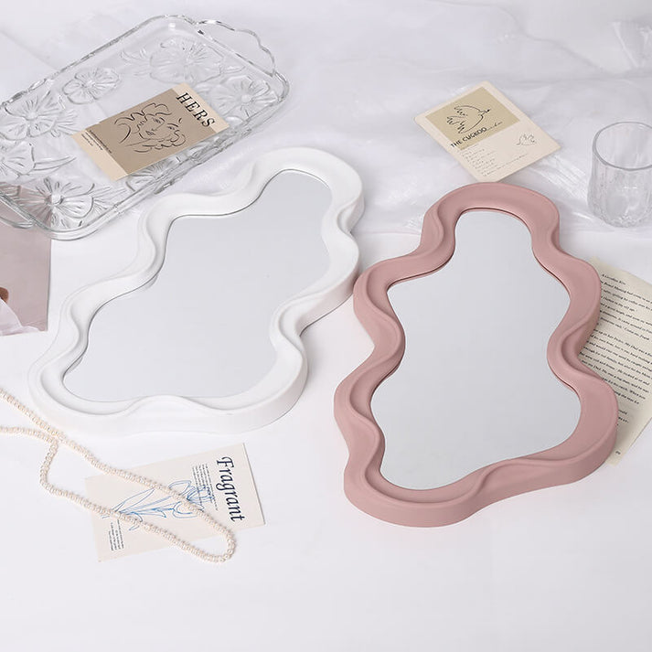Irregular Wavy Wall Mirror | Aesthetic Room Decor -roomtery