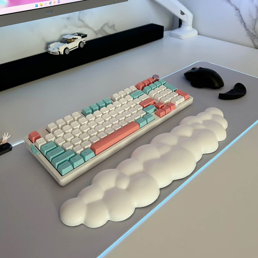 Cloud Shaped Keyboard & Mouse Wrist Rest - Shop Online on roomtery