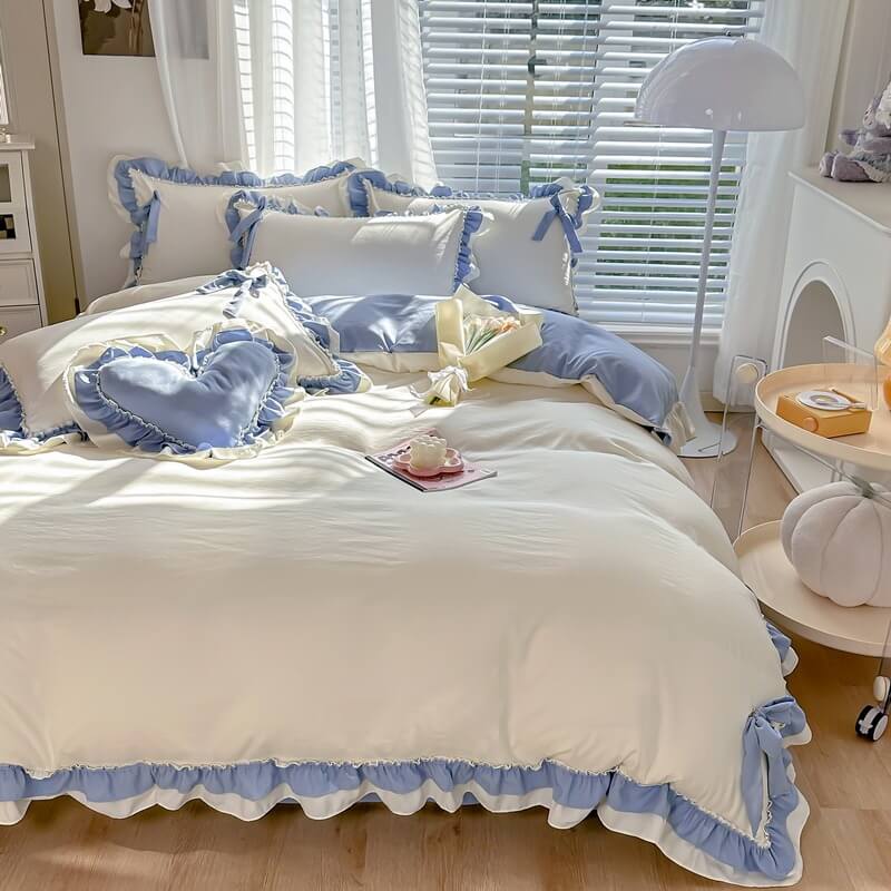 Kawaii Princess Korean Bedding Set | Kawaii Aesthetic Bedding - roomtery