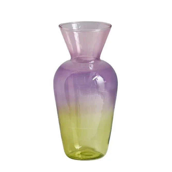Pastel Gradient Colored Glass Vase - Shop Online on roomtery
