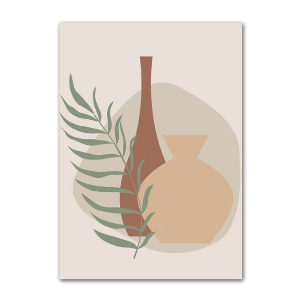 Pale Green Shapes Canvas Posters - Shop Online on roomtery