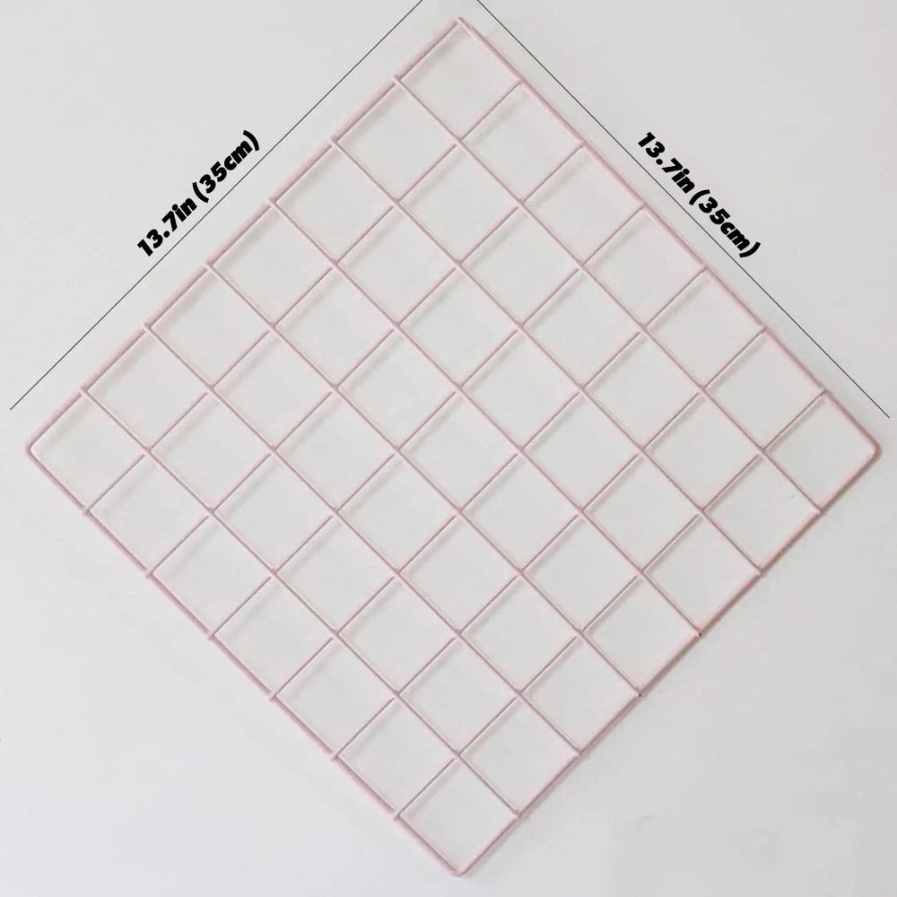 Pink Wall Grid Organizer - roomtery