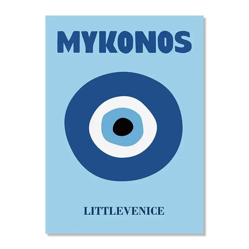 Preppy Cities Pastel Canvas Posters - Shop Online on roomtery