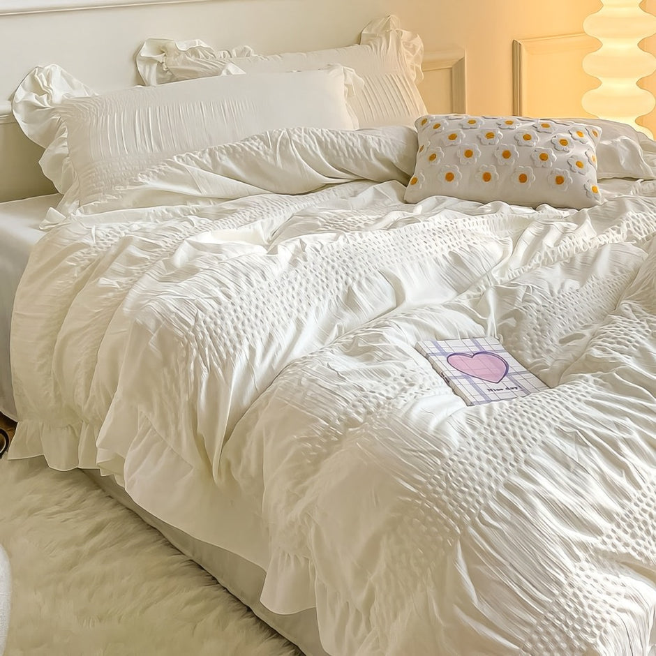 Ruffle Bedding Duvet Covers & Sets - roomtery