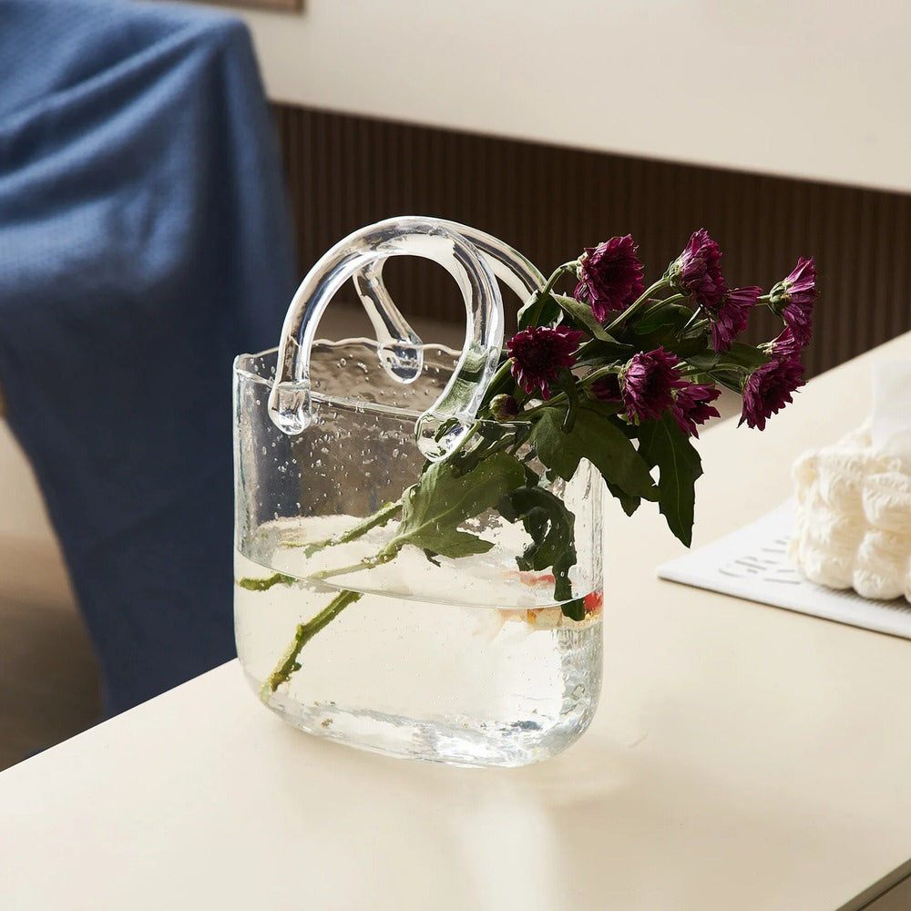 Shopping Bag Glass Vase - Shop Online on roomtery