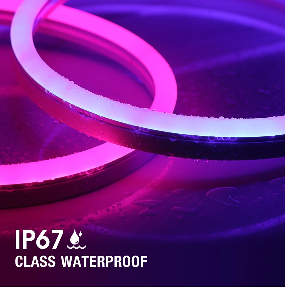 Squiggle Neon Rope Led Lights (RGBIC WS2811) - Shop Online on roomtery