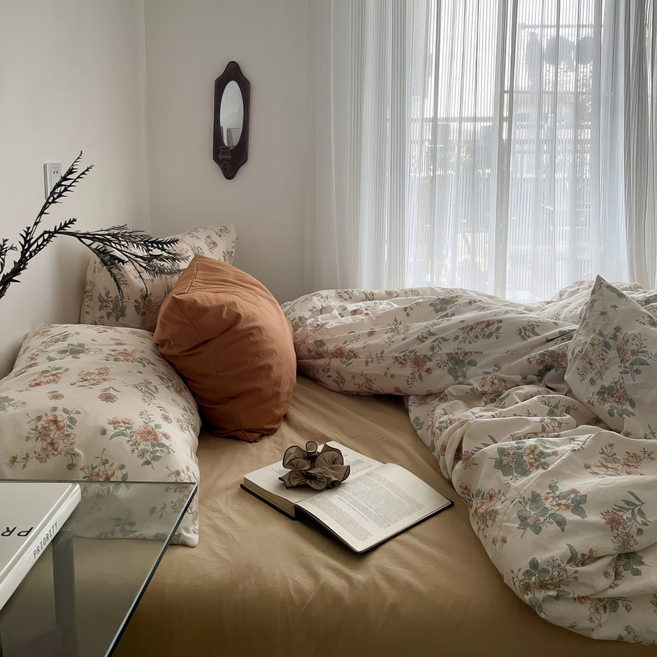 Floral Aesthetic Bedding Duvet Covers & Sets - roomtery