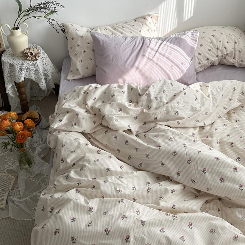 Vintage Grandmacore Floral Print Bedding Set | Vintage Aesthetic ...