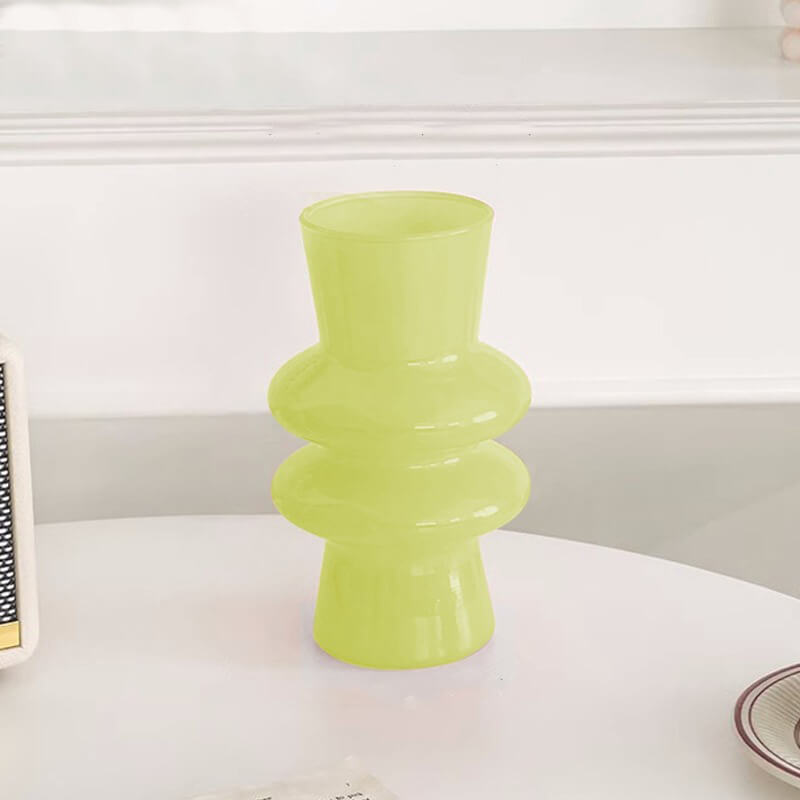 Wavy Glass Flower Vase - Shop Online on roomtery