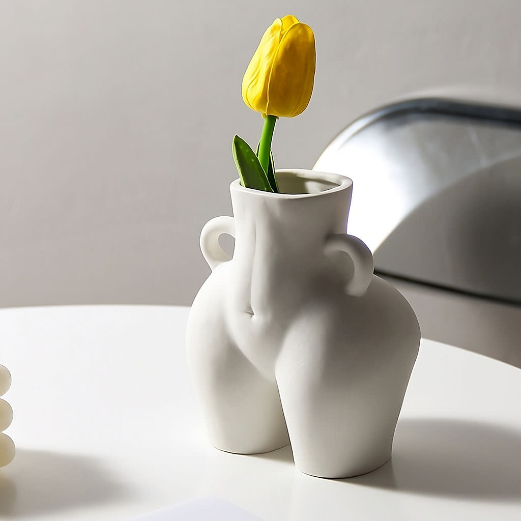 Wide Hips Ceramic Vase - Shop Online on roomtery