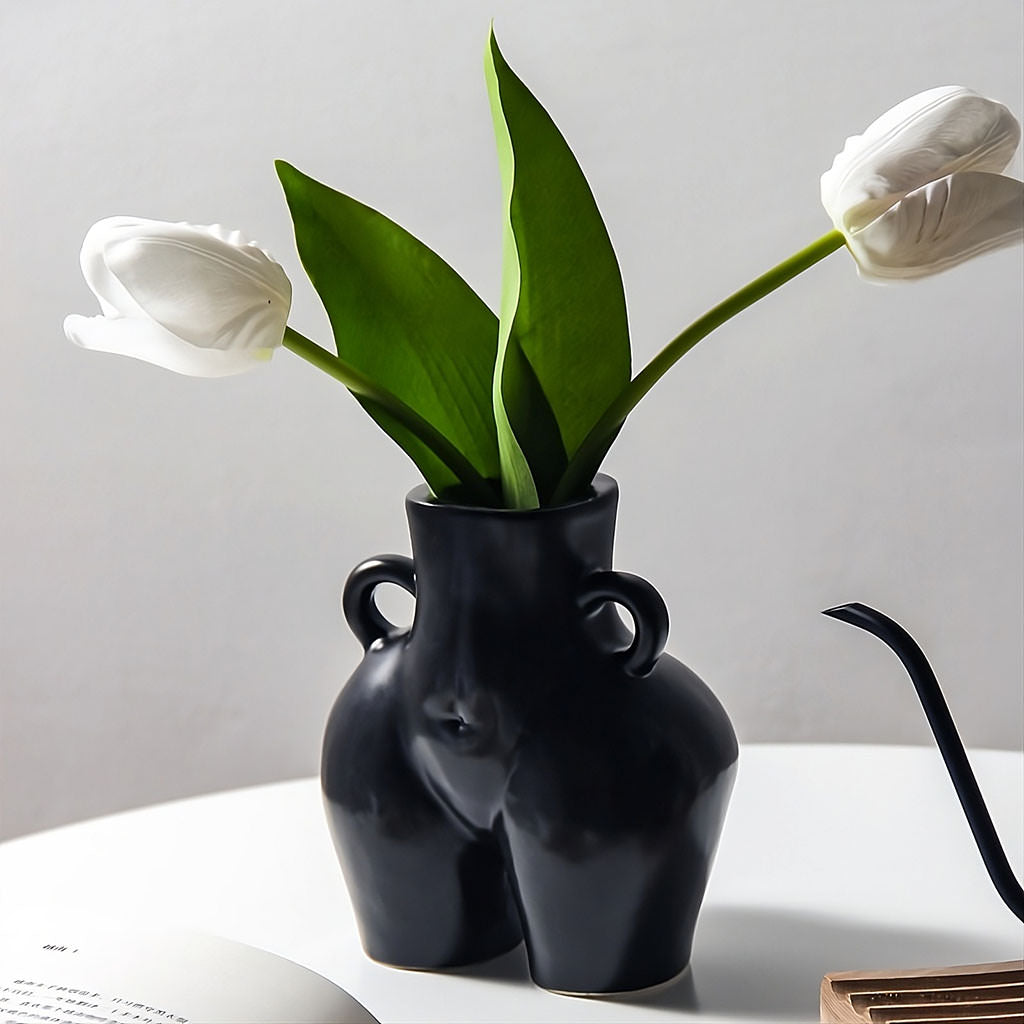 Wide Hips Ceramic Vase - Shop Online on roomtery