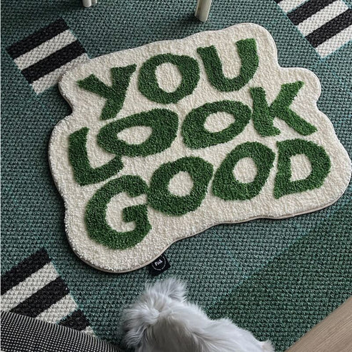 You Look Goof Tufted Accent Rug- Shop Online on roomtery