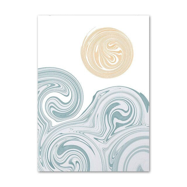 Boho Watercolor Art Canvas Posters - Shop Online on roomtery