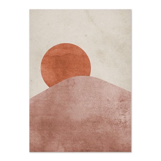 Boho Sun & Moon Canvas Posters - Shop Online on roomtery