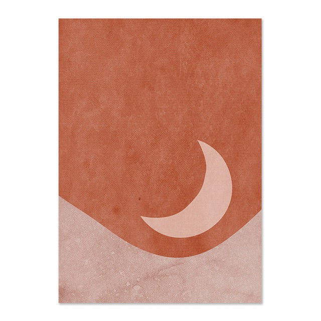 Boho Sun & Moon Canvas Posters - Shop Online on roomtery