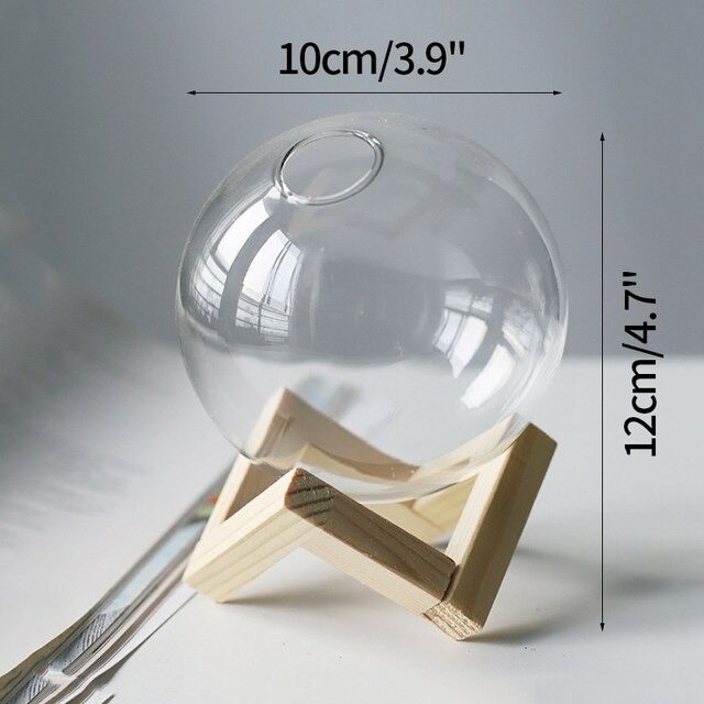 Mini Glass Bubble Vase Aesthetic Room Desk Decor