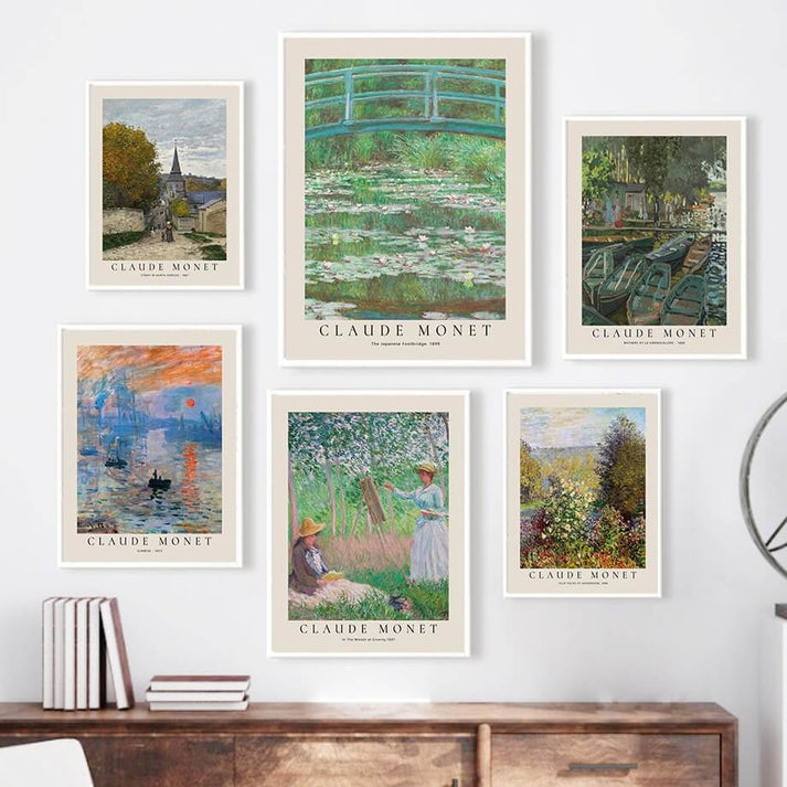 Monet Impressionist Art Canvas Posters - Shop Online on roomtery