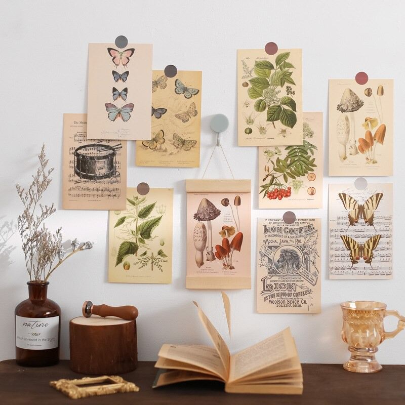 Cottagecore Butterflies Wall Collage Postcards Shop Online On Roomtery