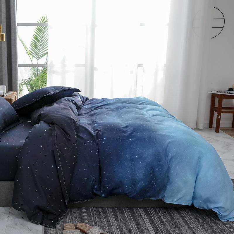Starry Night Sky Bedding Set | Aesthetic Bedding - roomtery