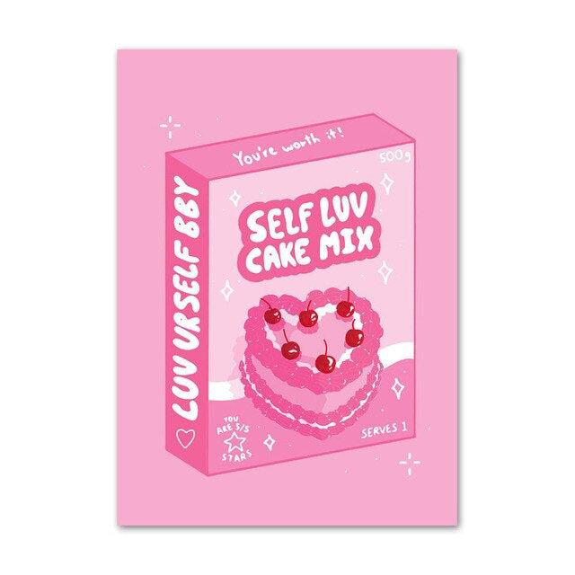 Hot Pink Girly Canvas Posters - Shop Online on roomtery