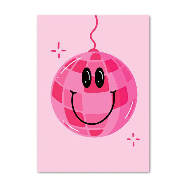 Hot Pink Girly Canvas Posters - Shop Online on roomtery
