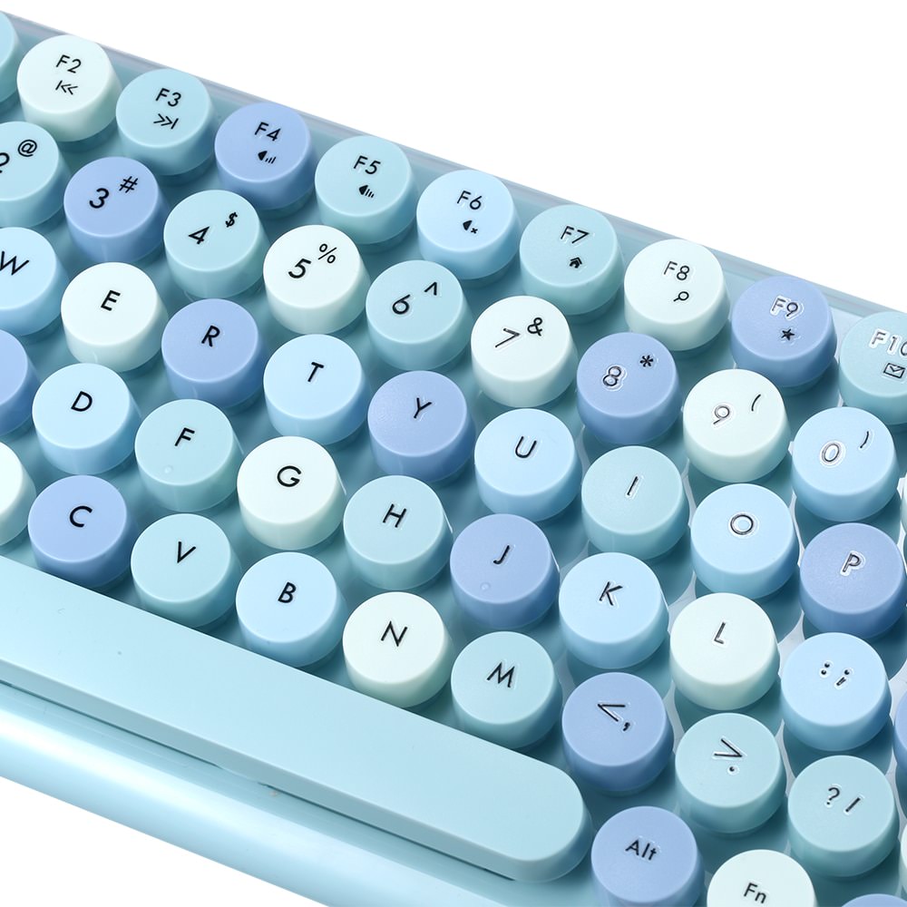 Kawaii Retro Keyboard + Mouse Set | Kawaii Aesthetic Room Desk Decor