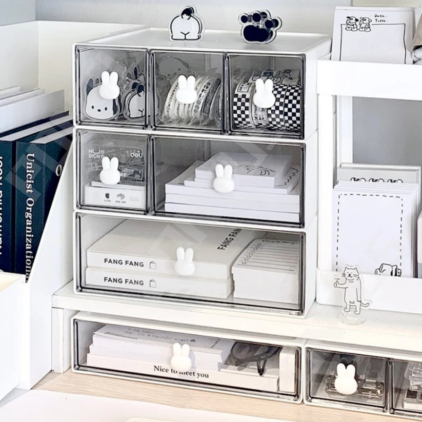Desktop Storage Box Organizer | Aesthetic Room Organizers