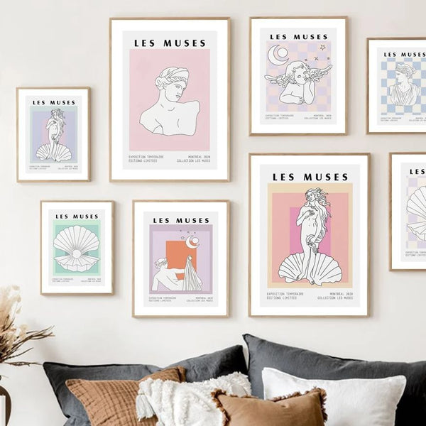 Les Muses Art Canvas Posters - Shop Online on roomtery