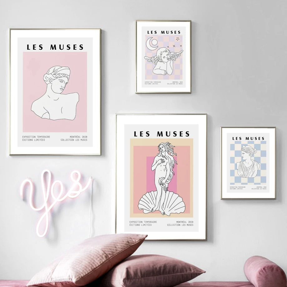 Les Muses Art Canvas Posters - Shop Online on roomtery