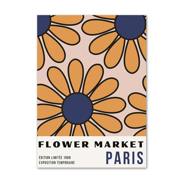 Blue & Yellow Themed Art Gallery Wall Canvas Posters - Shop Online on ...