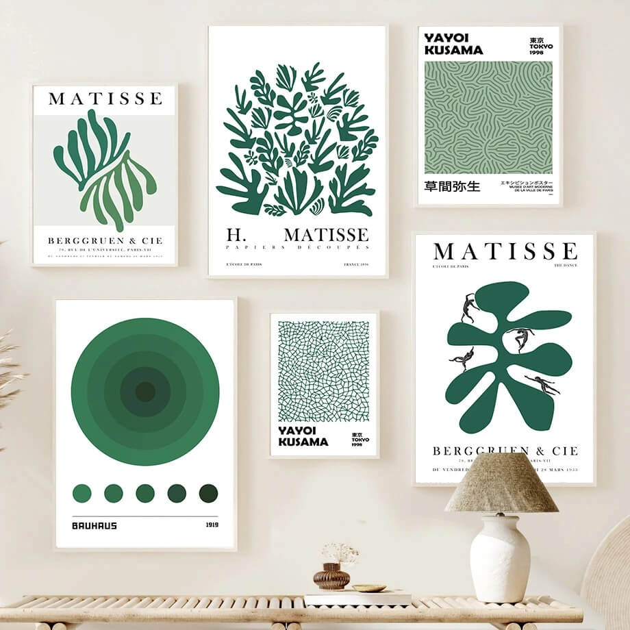 Green Art Mix Canvas Posters - Shop Online on roomtery