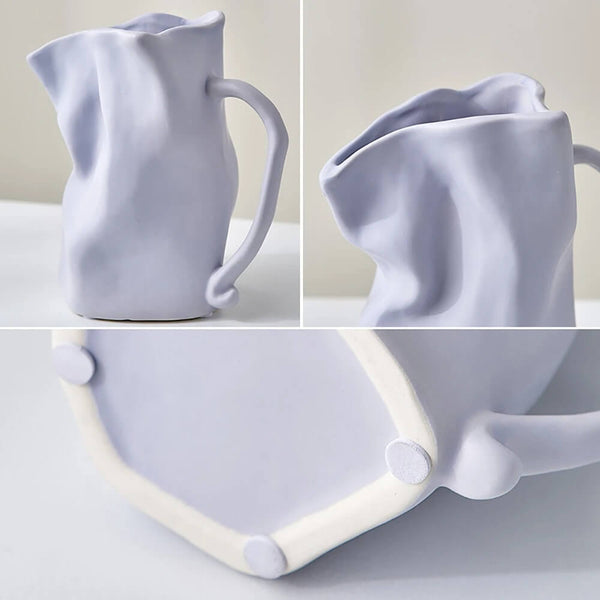 Crumpled Mug Ceramic Vase - Shop Online on roomtery