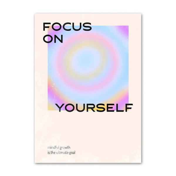 Pale Gradients and Quotes Canvas Posters - Shop Online on roomtery