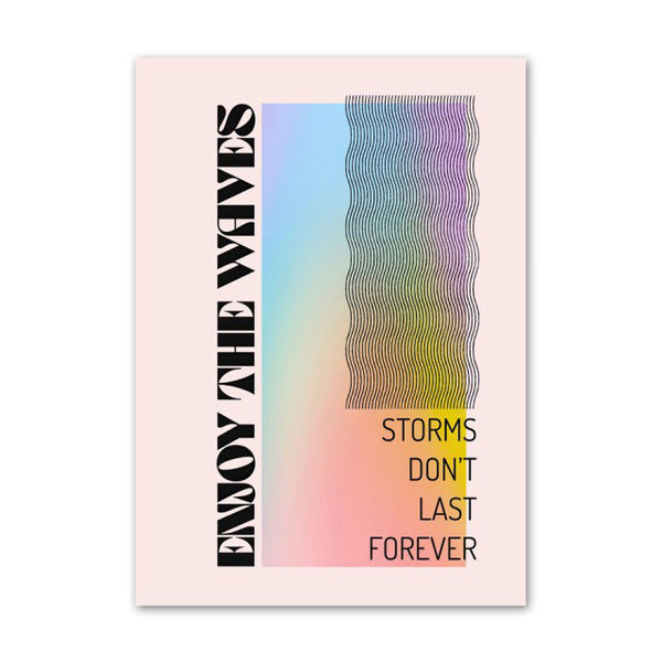 Pale Gradients and Quotes Canvas Posters - Shop Online on roomtery