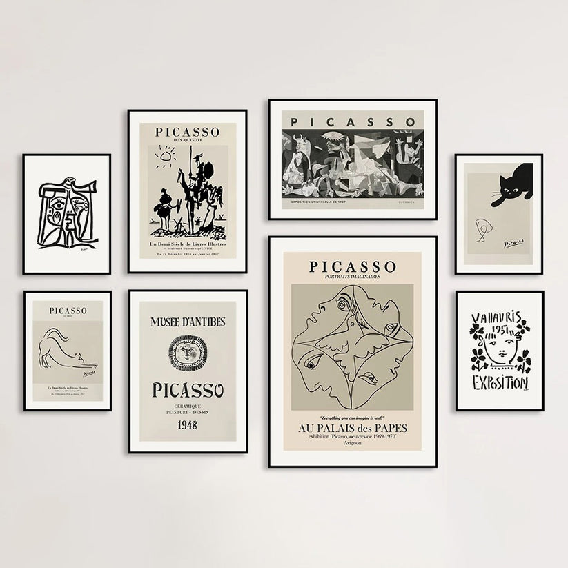 Picasso Outline Sketches Canvas Posters - Shop Online on roomtery