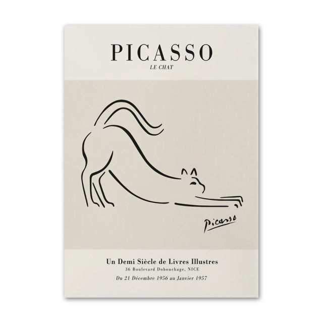 Picasso Outline Sketches Canvas Posters - Shop Online on roomtery