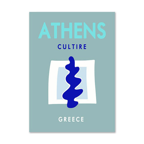 Preppy Cities Bright Canvas Posters - Shop Online on roomtery