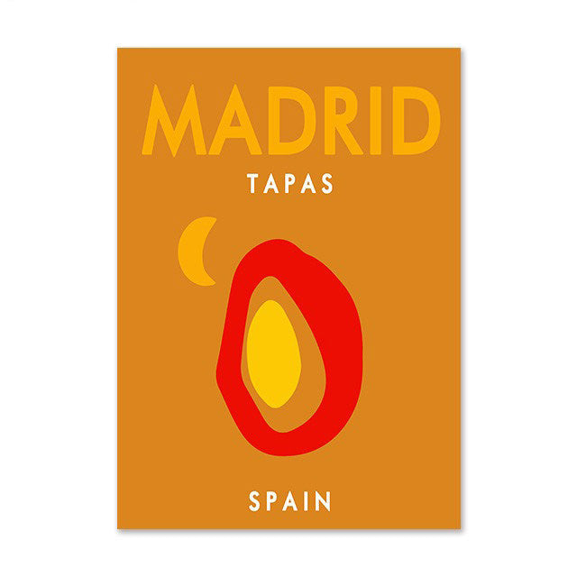 Preppy Cities Bright Canvas Posters - Shop Online on roomtery