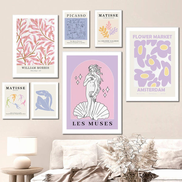 Pastel Purple Art Canvas Posters - Shop Online on roomtery