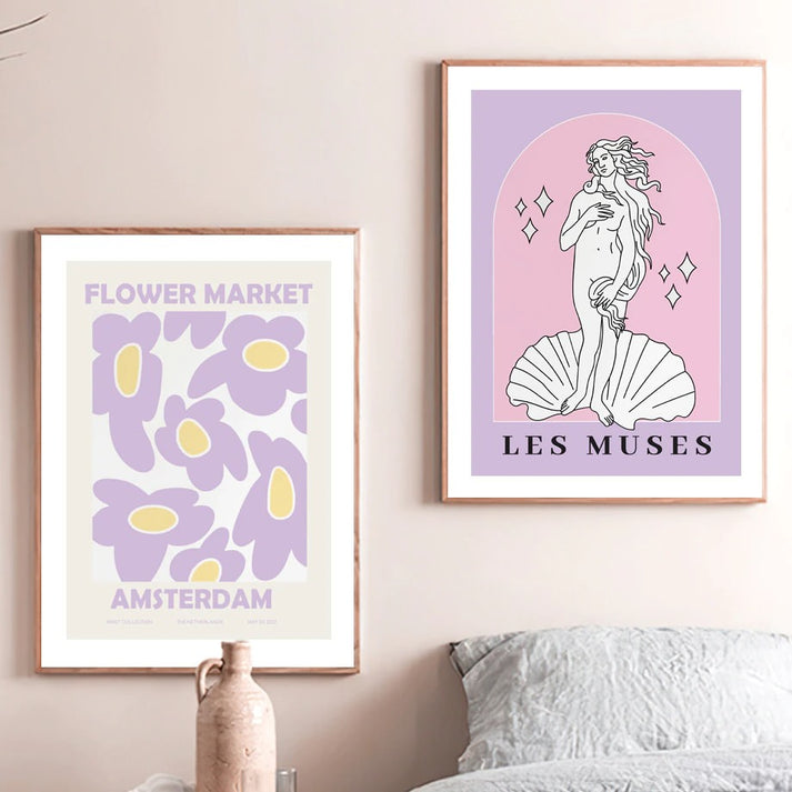 Pastel Purple Art Canvas Posters - Shop Online on roomtery