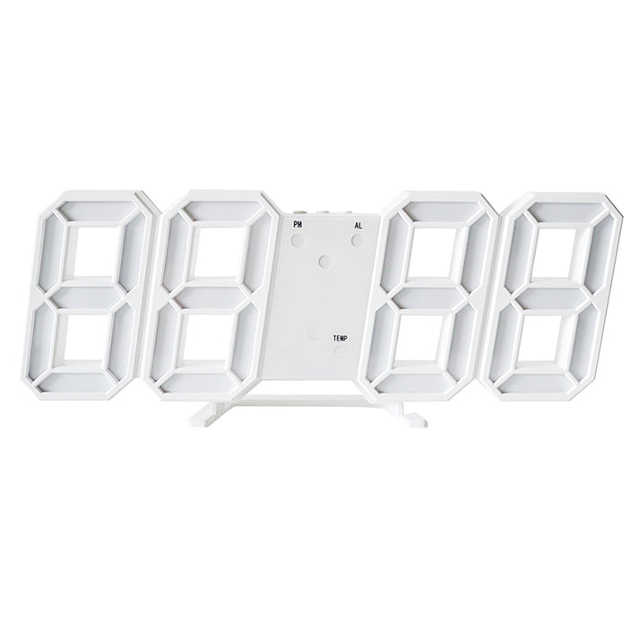 Aesthetic Room Decor | White Digital Alarm Clock - roomtery