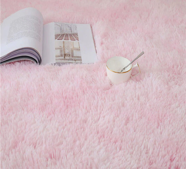 Pink Faux Fur Area Rug - Shop Online on roomtery