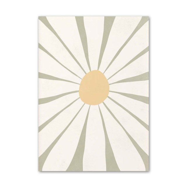 Sage Green Flowers Canvas Posters - Shop Online on roomtery