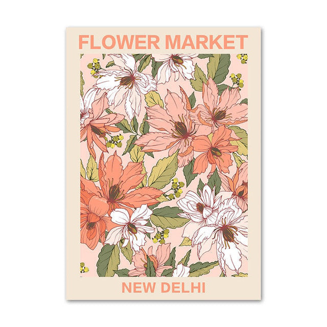 Vintage Pale Floral Art Canvas Posters - Shop Online on roomtery